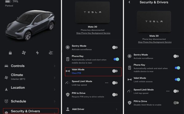 Tesla Valet Mode: What Is It and How it works.