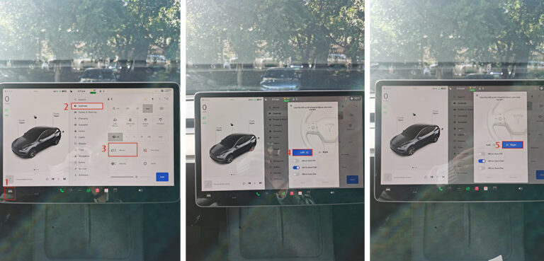 How To Adjust Tesla Mirrors (3,Y,S and X)