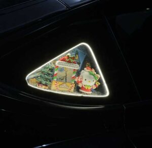 Hello Kitty-DIY Tesla Side Triangle Window Decorative Light - Tesla ...