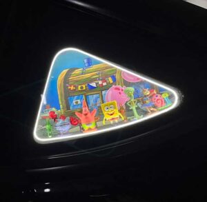 SpongeBob-DIY Tesla Side Triangle Window Decorative Light - Tesla Shooters