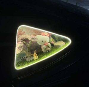 Hello Kitty-DIY Tesla Side Triangle Window Decorative Light - Tesla ...